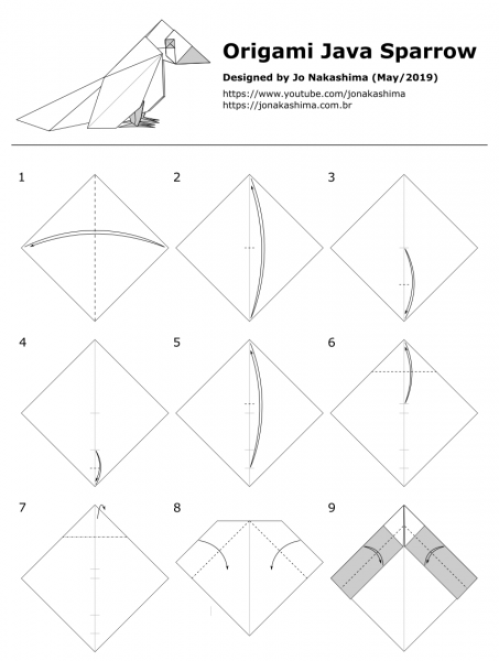 Origami Java Sparrow - Jo Nakashima