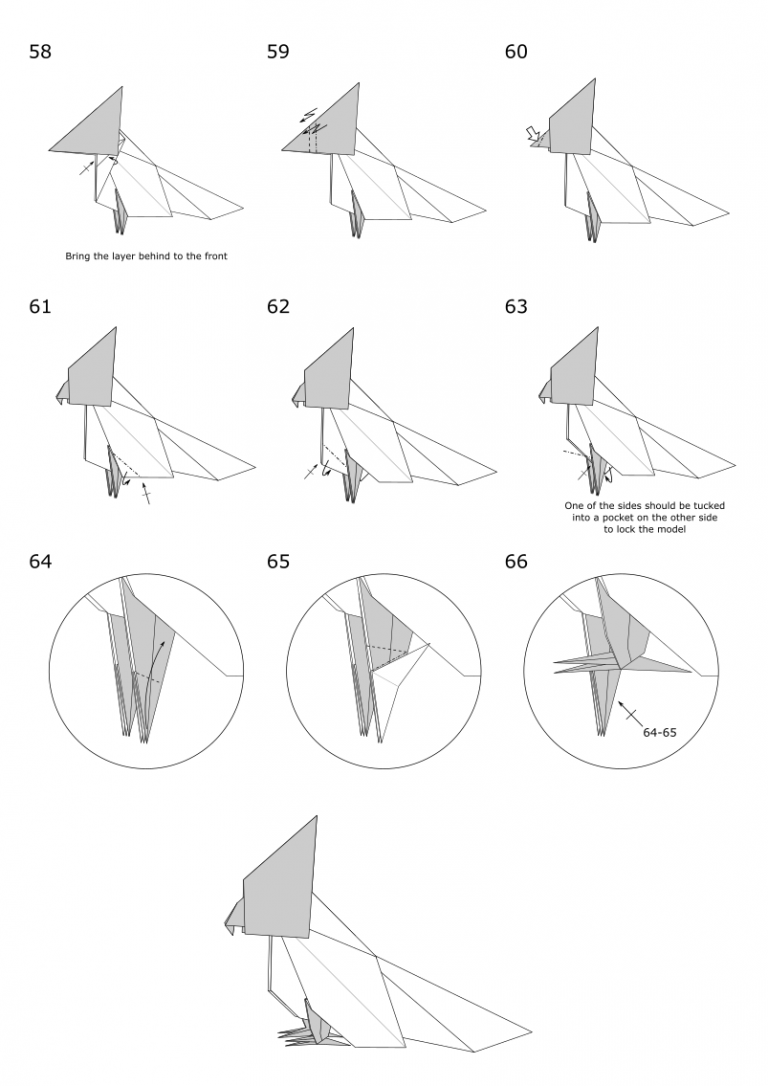 Origami Cockatiel - Jo Nakashima