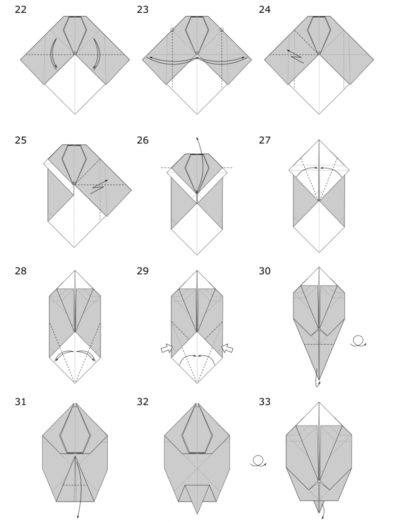 Origami Elephant Bookmark - Jo Nakashima